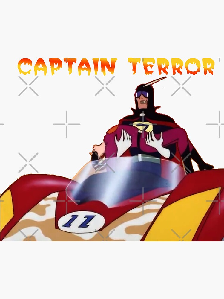 "CAPTAIN TERROR from SPEED RACER " Sticker for Sale by YaBoyRob | Redbubble