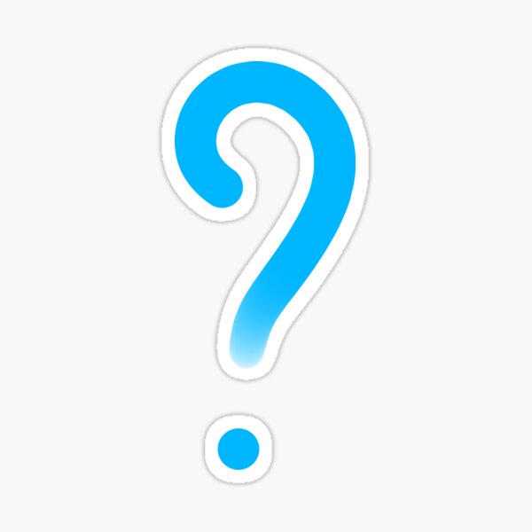 "Question Mark" Sticker for Sale by ArtistEdd | Redbubble