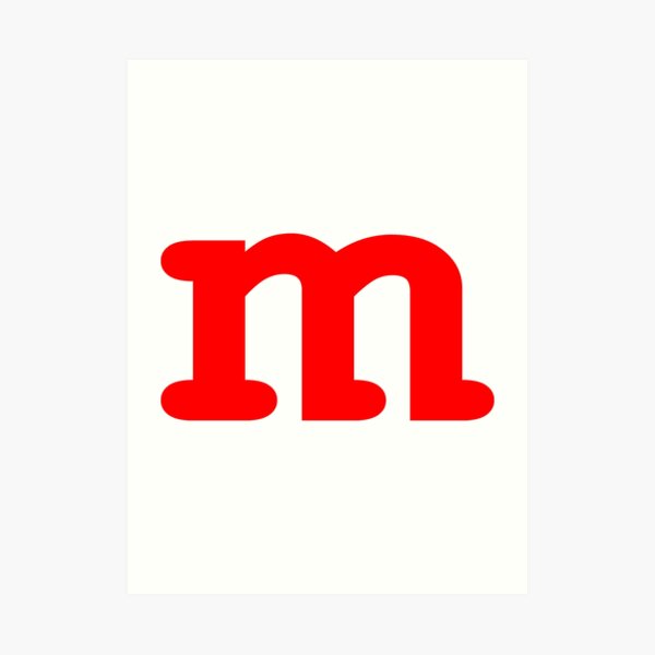 "Letter m Lower Case m Alphabet" Art Print for Sale by Shariss | Redbubble
