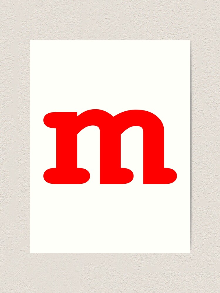 "Letter m Lower Case m Alphabet" Art Print for Sale by Shariss | Redbubble