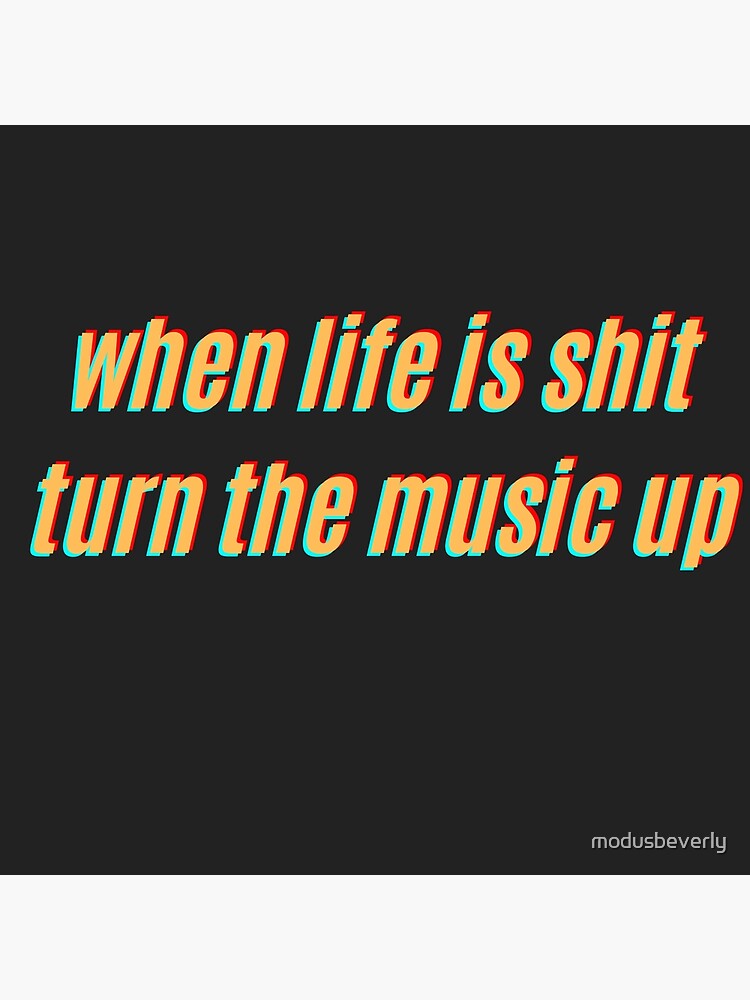 "Life is shit" Poster for Sale by modusbeverly | Redbubble