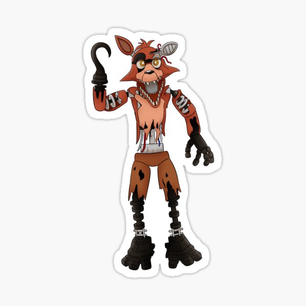 "FNaF Withered Foxy" Sticker for Sale by nyrofletcher | Redbubble