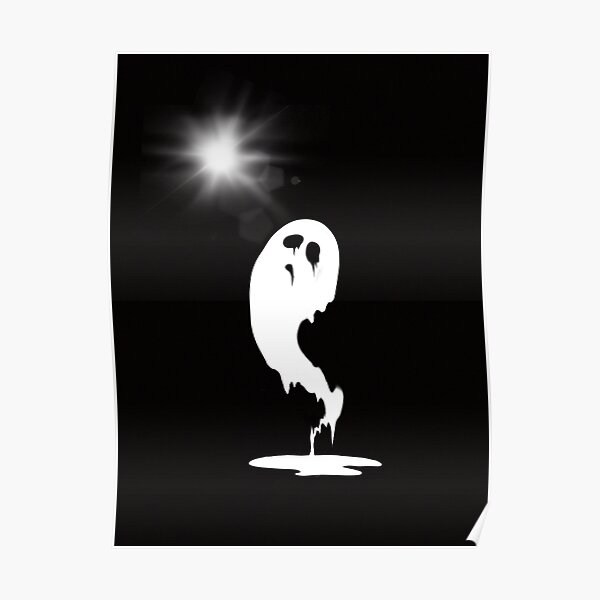"Melting Ghost_ Is it Halloween Yet" Poster for Sale by doriana | Redbubble