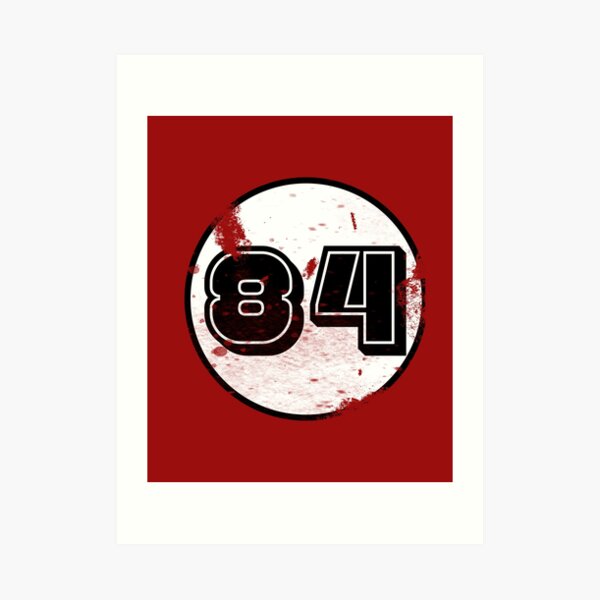 "Vintage Classic Retro 84 Racing Number" Art Print for Sale by ...