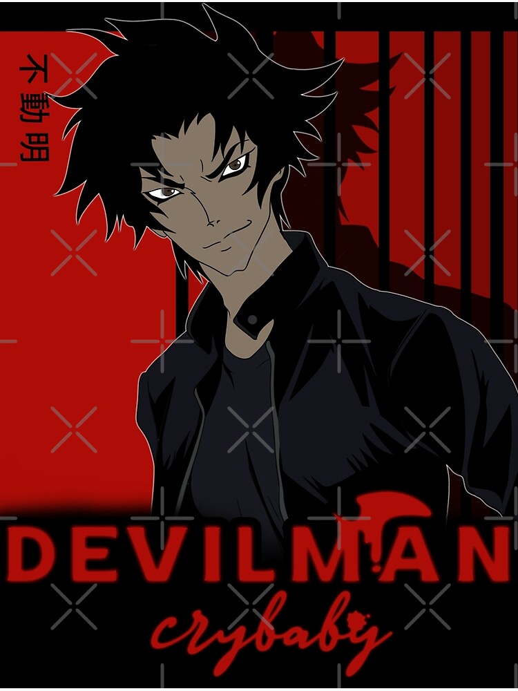 Devilman Crybaby Akira Fudo Shadow Style Premium Matte Vertical Poster ...