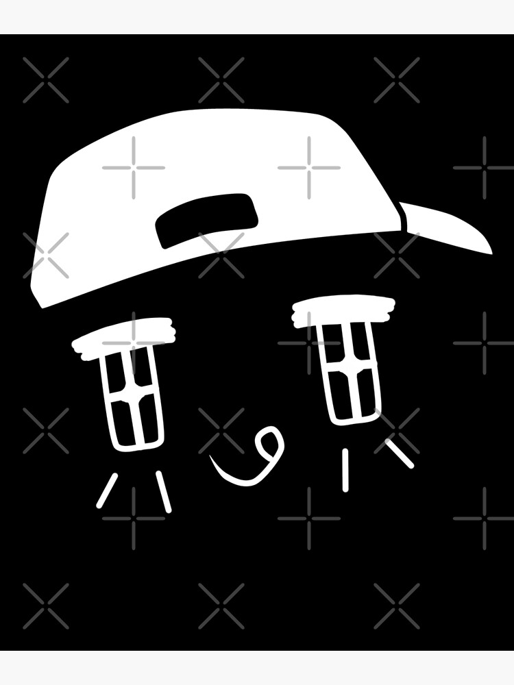 "Anime Chibi Cool Teen Hat White" Poster for Sale by yuuka18 | Redbubble