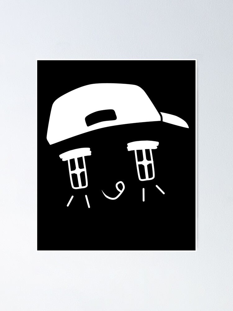 "Anime Chibi Cool Teen Hat White" Poster for Sale by yuuka18 | Redbubble