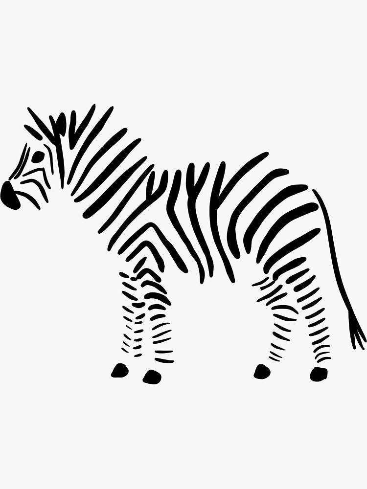 "Zebra invisible" Sticker for Sale by mikedeee | Redbubble