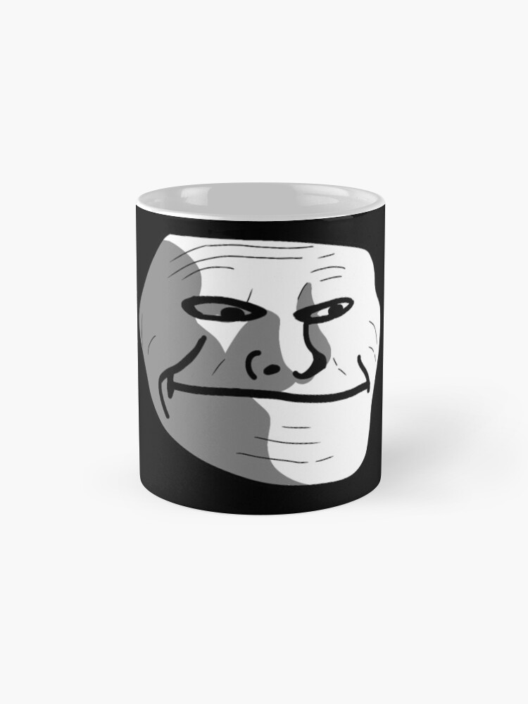 "Sad trollge face Artwork in black" Coffee Mug for Sale by ...
