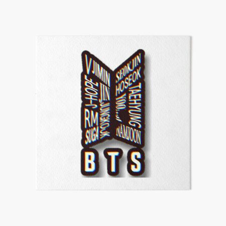 "BTS logo " Art Board Print for Sale by BTSfansstore | Redbubble
