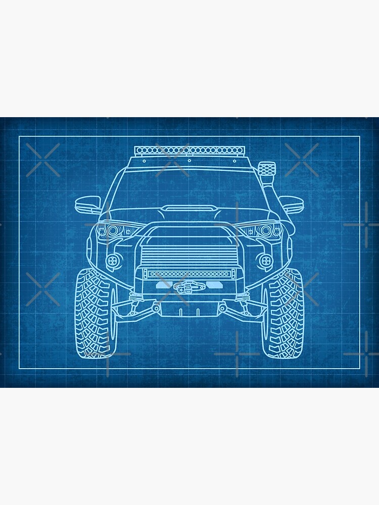 "Toyota 4runner Blueprint" Photographic Print for Sale by Joshirosung ...