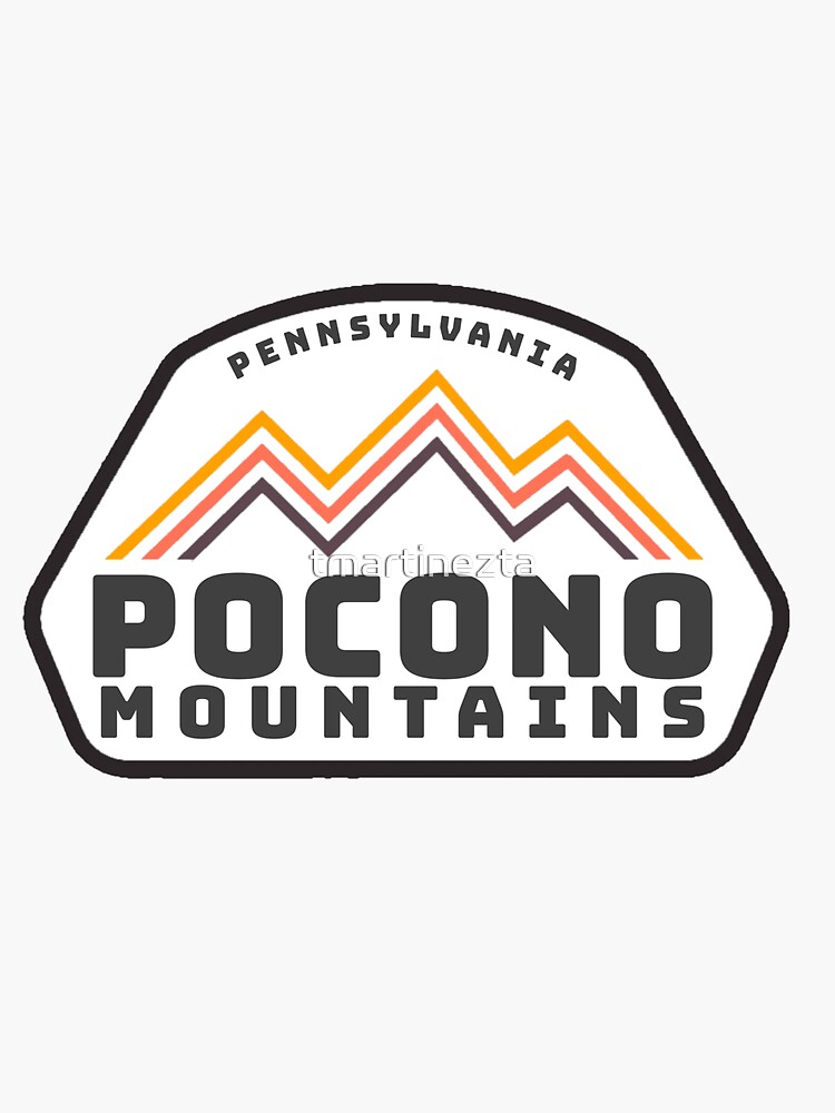 "Pocono Mountains Pennsylvania Vintage Retro Hiking Adventure Skiing ...