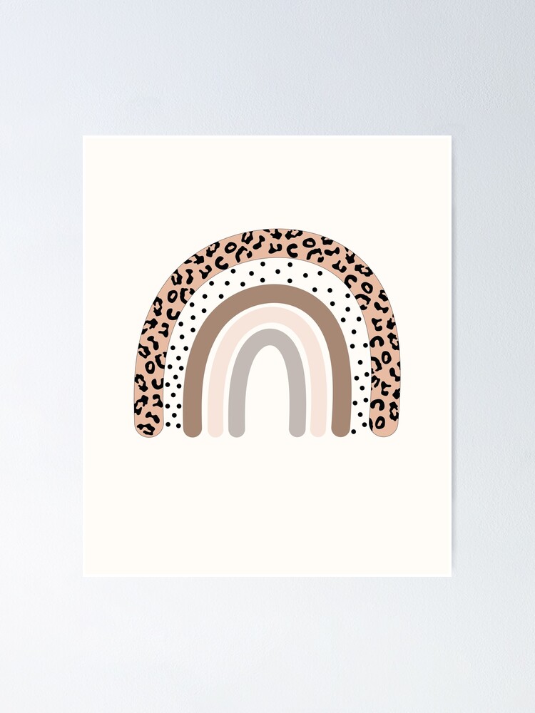"Boho Leopard Rainbow" Poster by samuelthomasgs | Redbubble