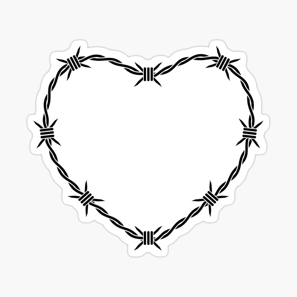 Barbed Wire Heart Clip Art