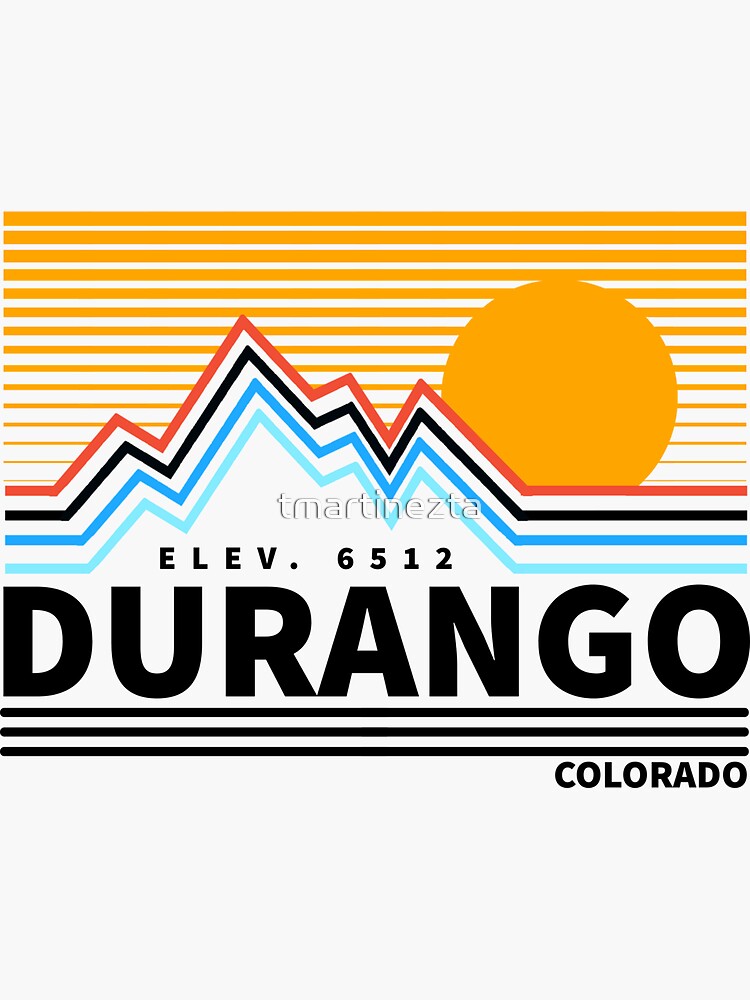 "Durango Colorado Vintage Retro Adventure Snowboarding, Skiing Travel ...