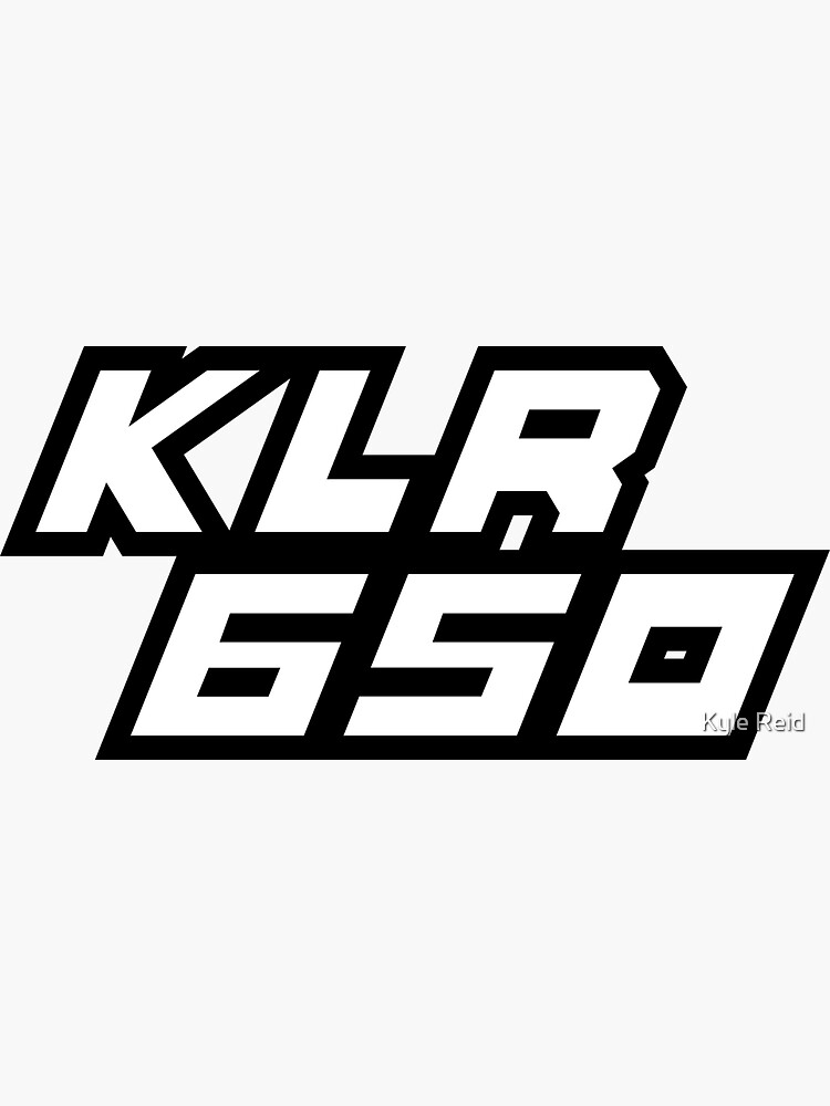 "KLR 650" Sticker for Sale by RoosterSpacecab | Redbubble