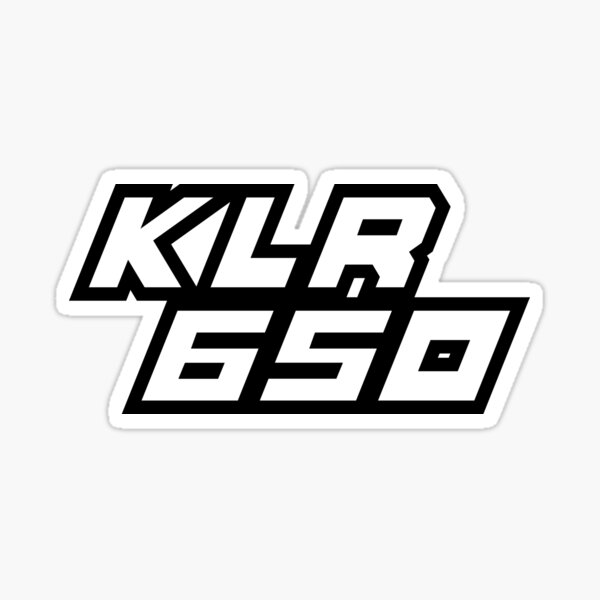 "KLR 650" Sticker for Sale by RoosterSpacecab | Redbubble