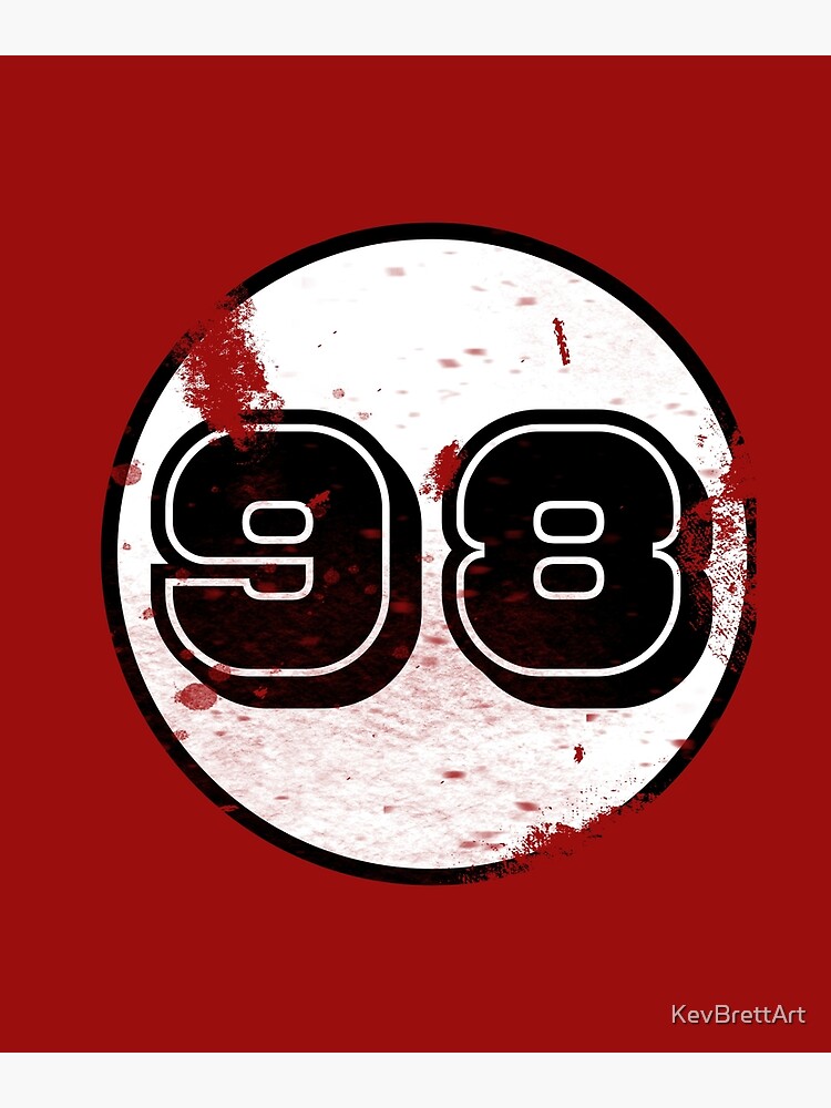 "Vintage Classic Retro 98 Racing Number" Art Print for Sale by ...