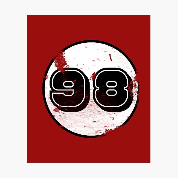 "Vintage Classic Retro 98 Racing Number" Photographic Print for Sale by ...