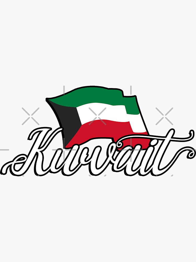 "Kuwait Sticker " Sticker for Sale by Mo5tar | Redbubble