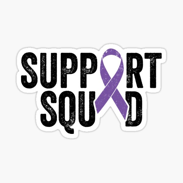 Bumper Stickers cancer awareness Purple ribbon decals laptop decal ...
