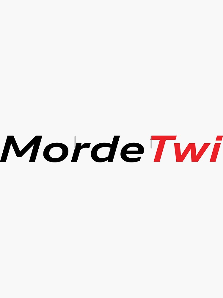 "MordeTwi" Sticker for Sale by grafik | Redbubble