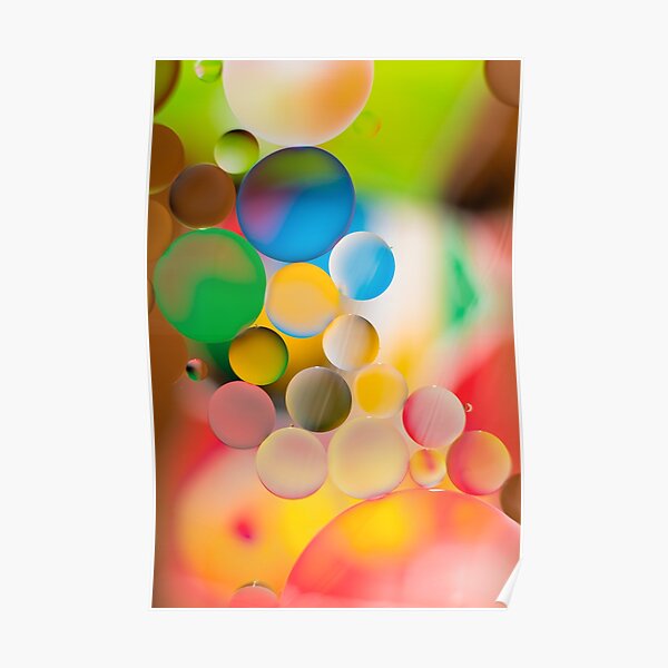 "Bubbles design" Poster for Sale by AslamArts | Redbubble