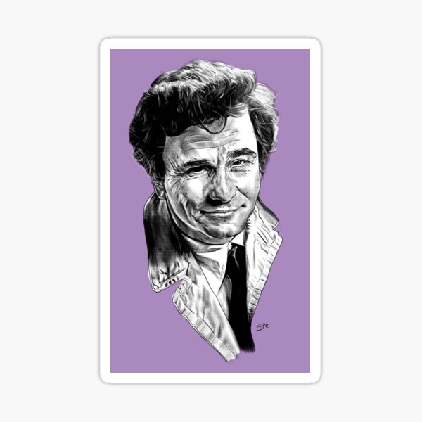 "Columbo" Sticker for Sale by Stephen Brotherstone | Redbubble