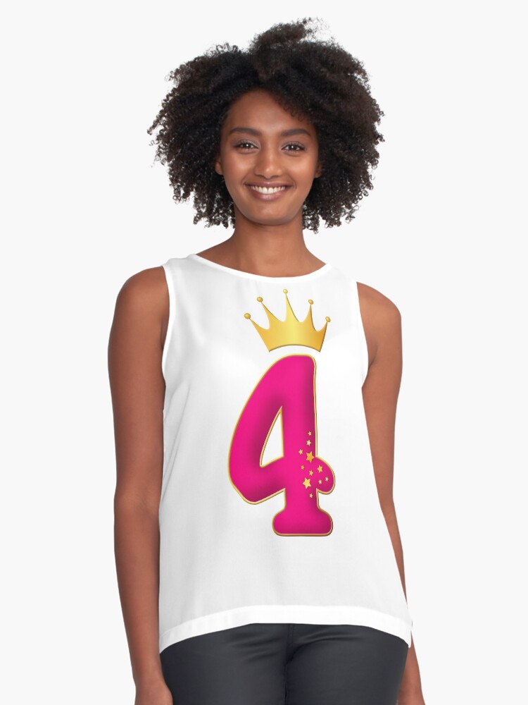 "4 Year Old, Birthday party design for girls. 4th Birthday" Sticker for ...