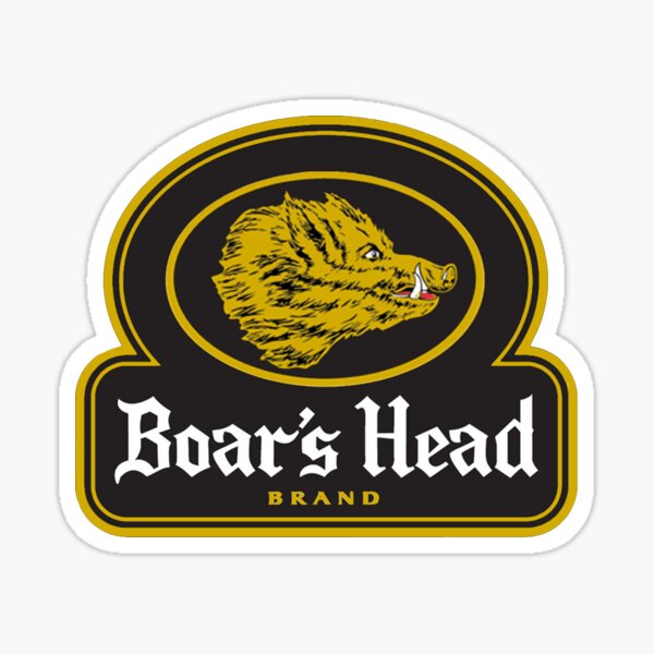 "Classy Boars Head Design" Sticker for Sale by hynabevas | Redbubble