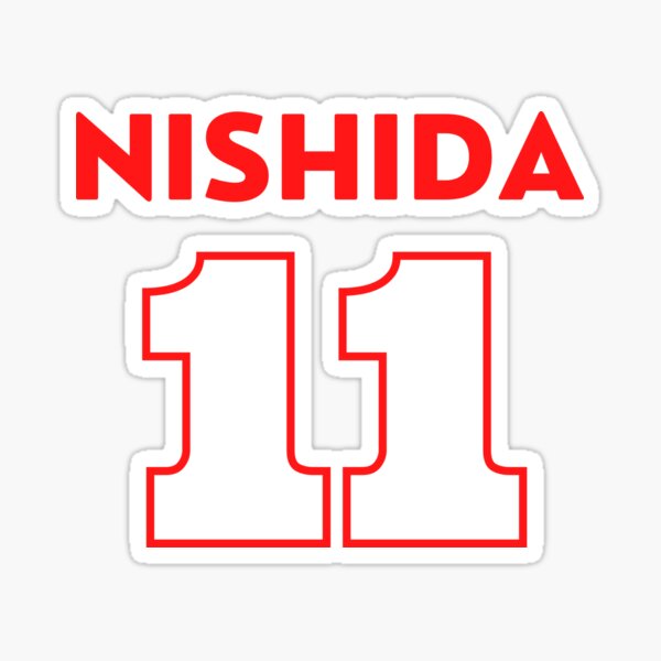 "Nishida, Yuji Number 11 Japan Men's Volleyball Team" Sticker for Sale ...