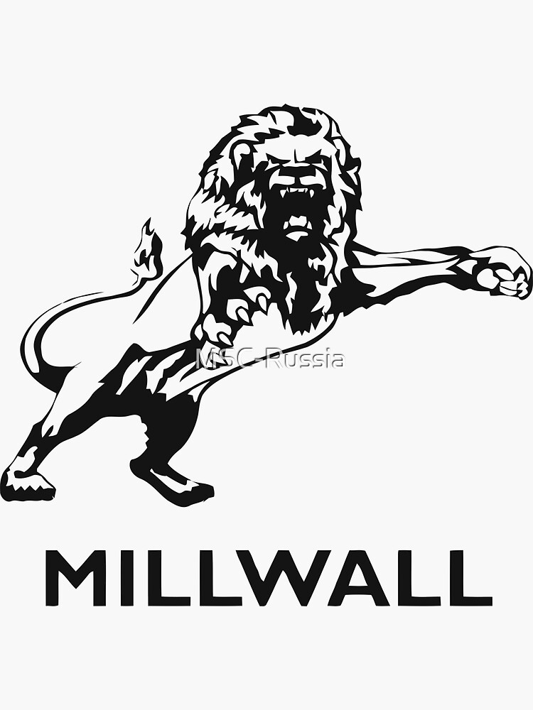 "Millwall Lion" Sticker for Sale by MSC-Russia | Redbubble