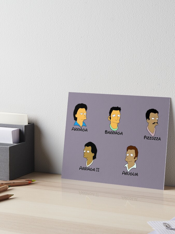 "Simpsons Soccer Stars" Art Board Print for Sale by thebcarts | Redbubble