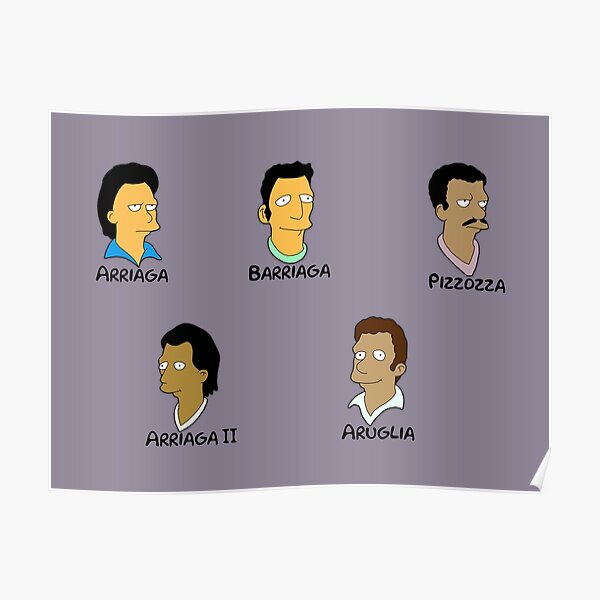 "Simpsons Soccer Stars" Poster by thebcarts | Redbubble