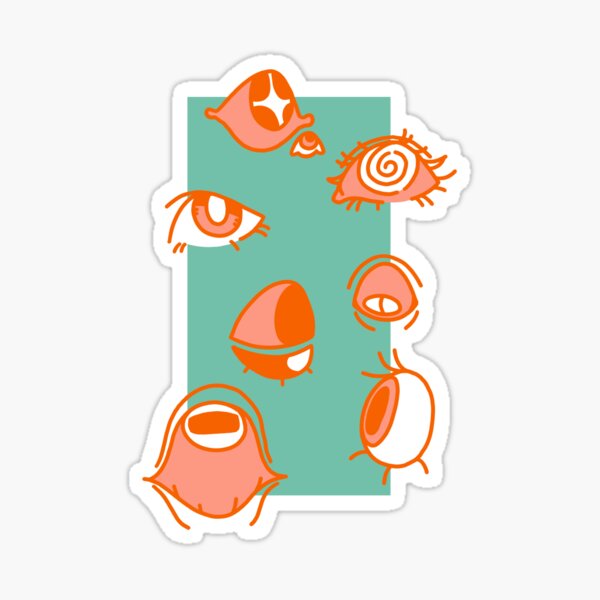 "Eye spy!" Sticker for Sale by screaming-pine | Redbubble