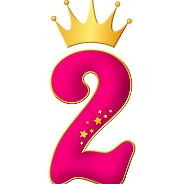 "2 Year Old, Birthday party design for girls. 2nd Birthday" Sticker for ...