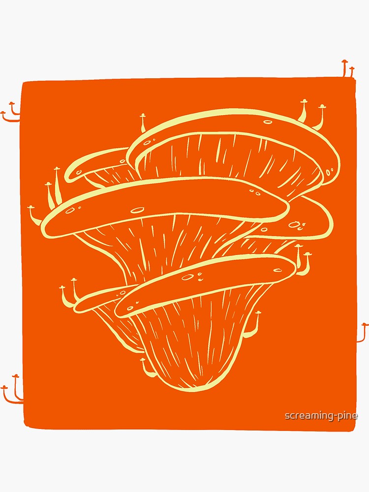 "Mushrooms!" Sticker by screaming-pine | Redbubble