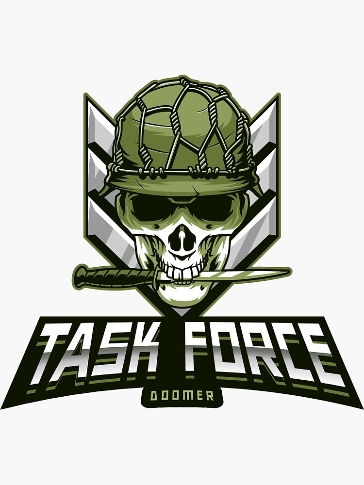 Pegatina «Task Force Doomer Military Design» de MixtApparel | Redbubble