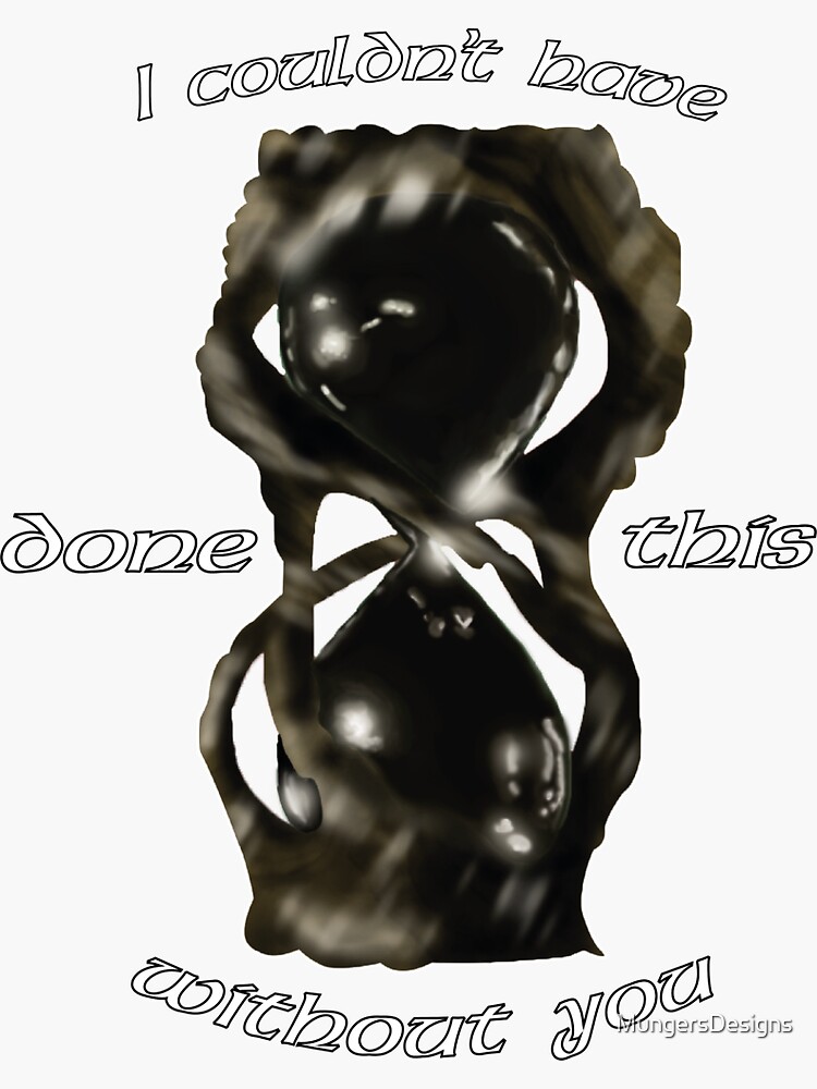 "Mora Miserium Sandclock" Sticker for Sale by MungersDesigns | Redbubble