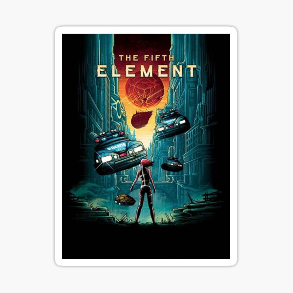 "The Fifth Element Movie Poster" Sticker for Sale by BicepsOfHegel ...