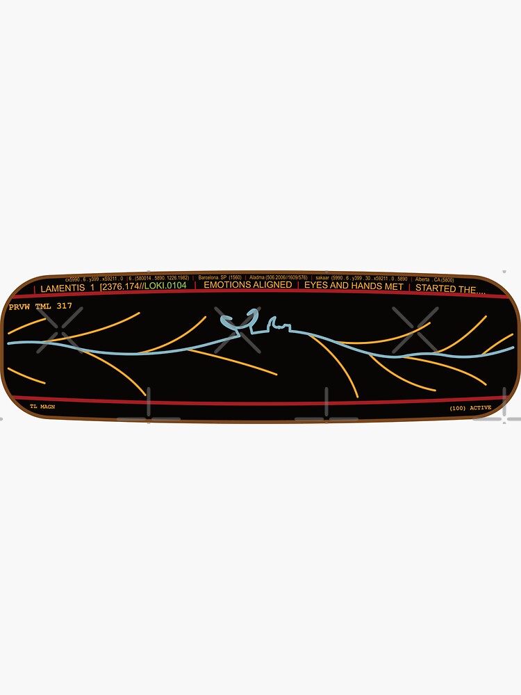 "LOKI TVA screen timeline" Sticker by JaydzZz | Redbubble