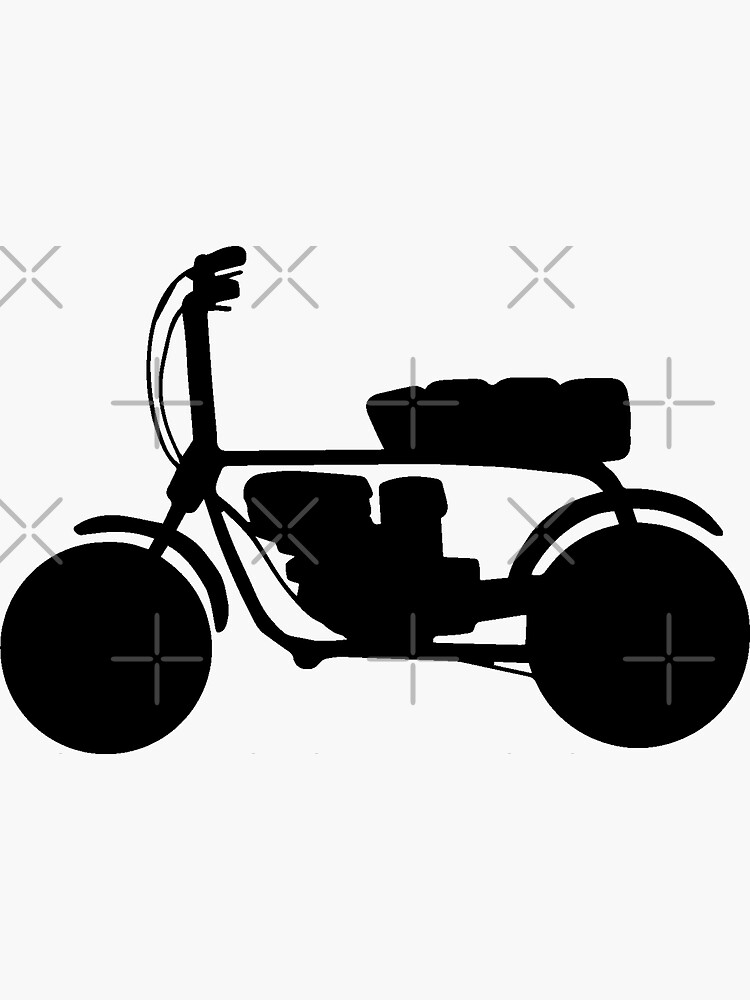 "Vintage Minibike Graphic" Sticker for Sale by tldeutsch | Redbubble