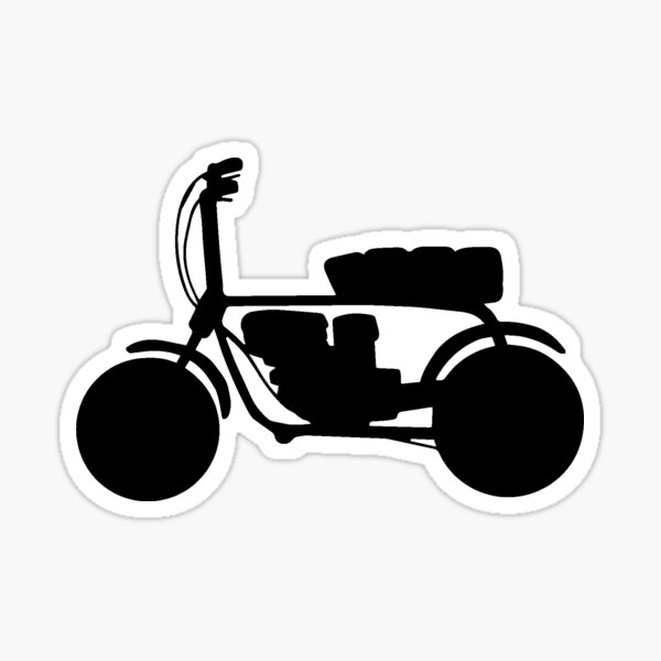 "Vintage Minibike Graphic" Sticker for Sale by tldeutsch | Redbubble