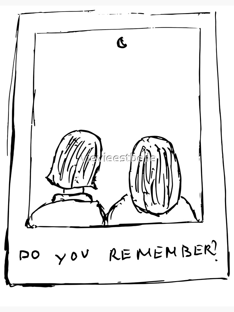 "Memories of a friendship photo hand drawing" Poster for Sale by ...