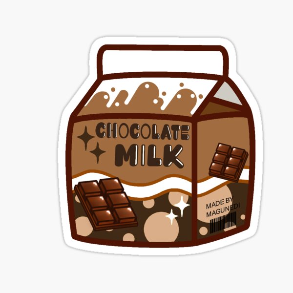 "Chocolate milk sticker" Sticker for Sale by Magunedi | Redbubble