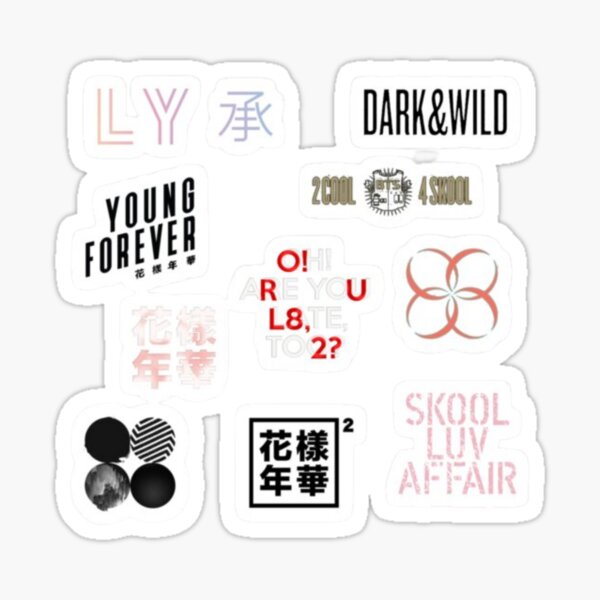 "BTS Albums Sticker Pack " Sticker for Sale by my07magicshop | Redbubble