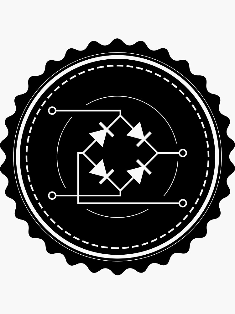 "Full Bridge Rectifier" Sticker for Sale by Digital Cool | Redbubble
