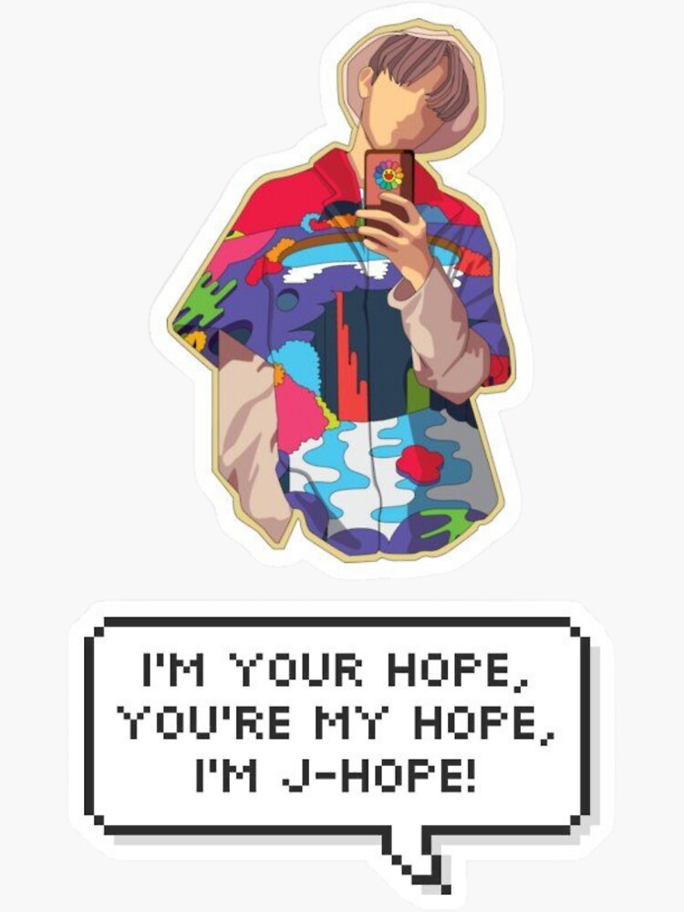 "BTS J-Hope Sticker Pack" Sticker for Sale by my07magicshop | Redbubble