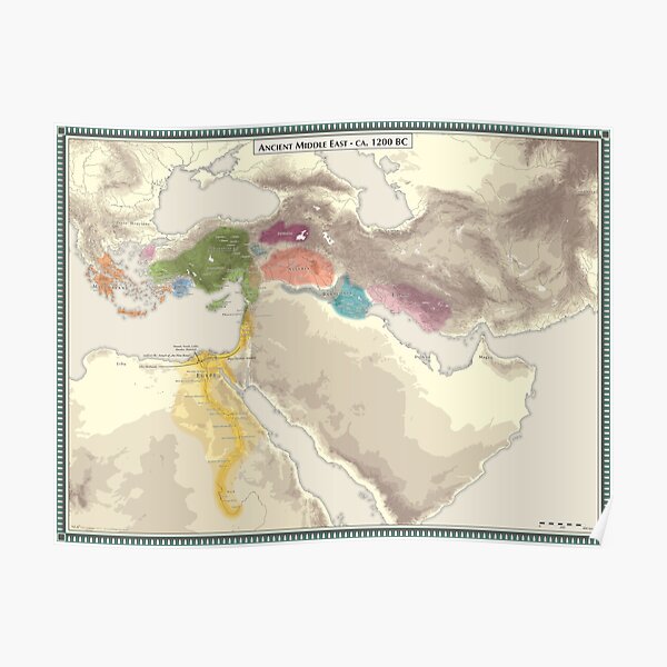 "Ancient Middle East 1200 BC" Poster for Sale by Cyowari | Redbubble
