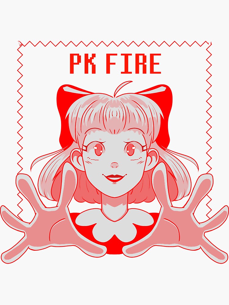 "PK Fire Paula Earthbound" Sticker for Sale by Fourswordsgreen | Redbubble